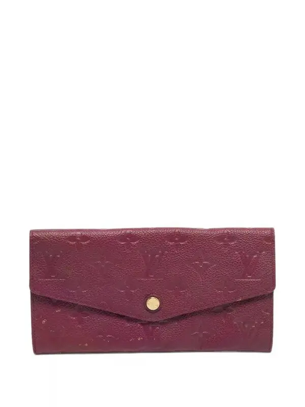 LOUIS VUITTON 2013 Curieuse Monogram Empreinte Leather Wallet - Red