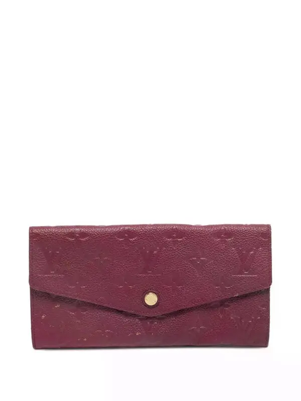 LOUIS VUITTON 2013 Curieuse Monogram Empreinte Leather Wallet - Red