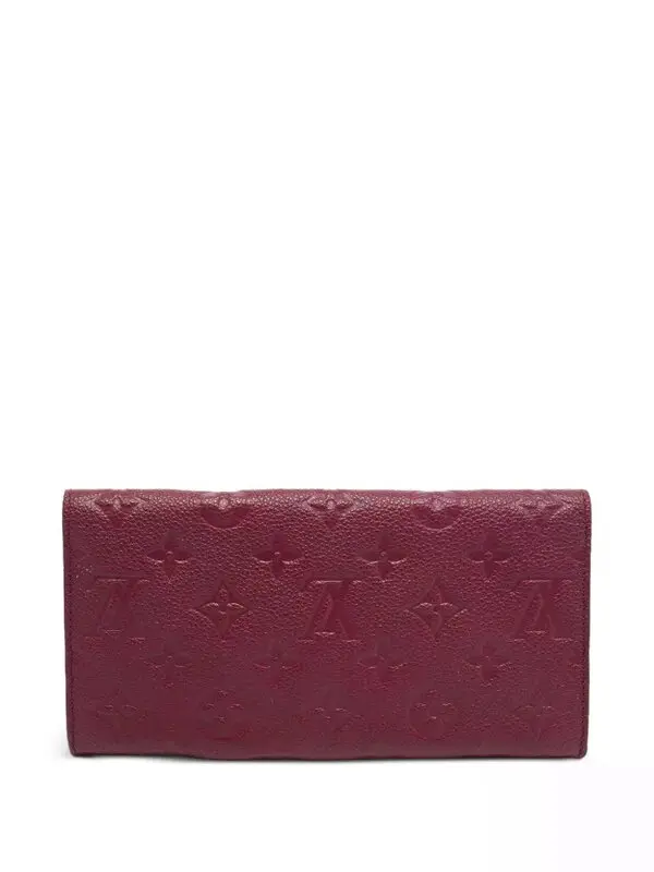 LOUIS VUITTON 2013 Curieuse Monogram Empreinte Leather Wallet - Red