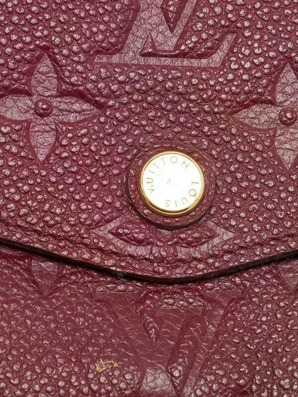 LOUIS VUITTON 2013 Curieuse Monogram Empreinte Leather Wallet - Red