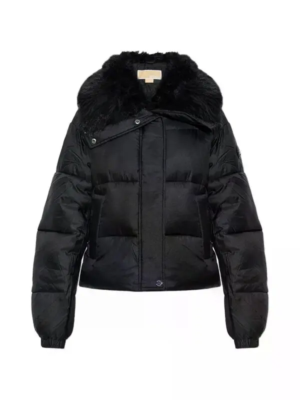 Michael Kors Faux-fur Trim Padded Jacket - Black