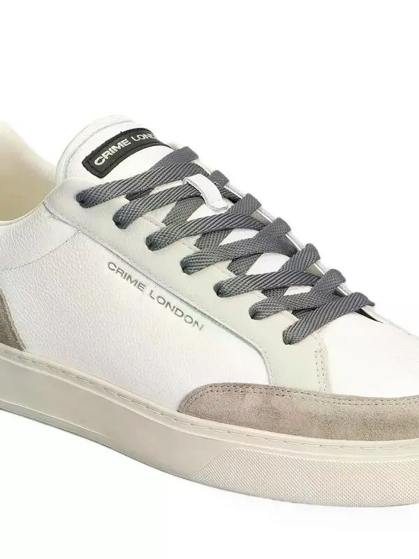 CRIME LONDON Eclipse Suede-panelled Leather Sneakers