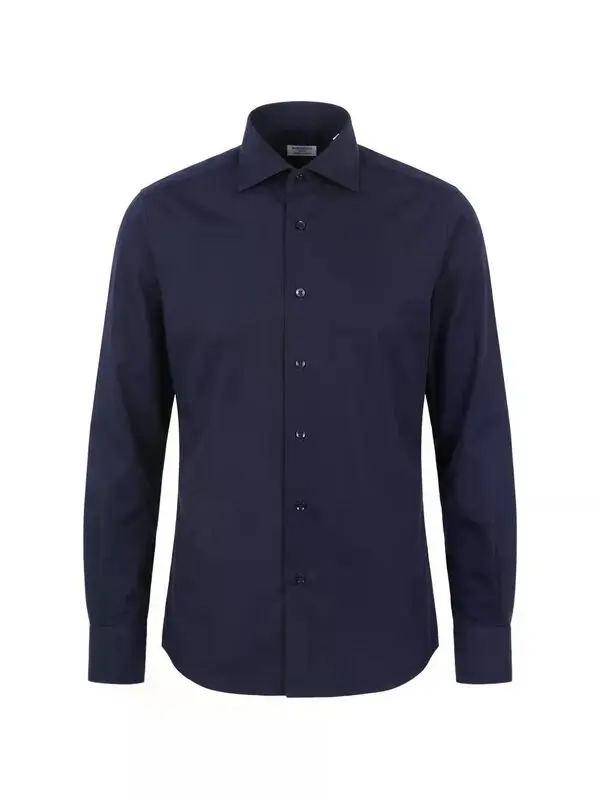 BORRIELLO NAPOLI Spread-collar Long-sleeved Shirt