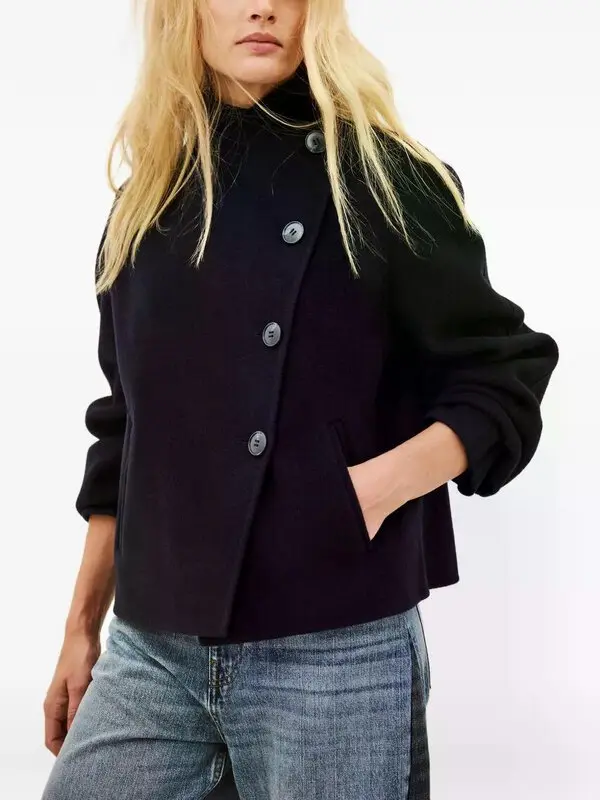 Ba&sh Kemelia Asymmetric Button-fastening Coat