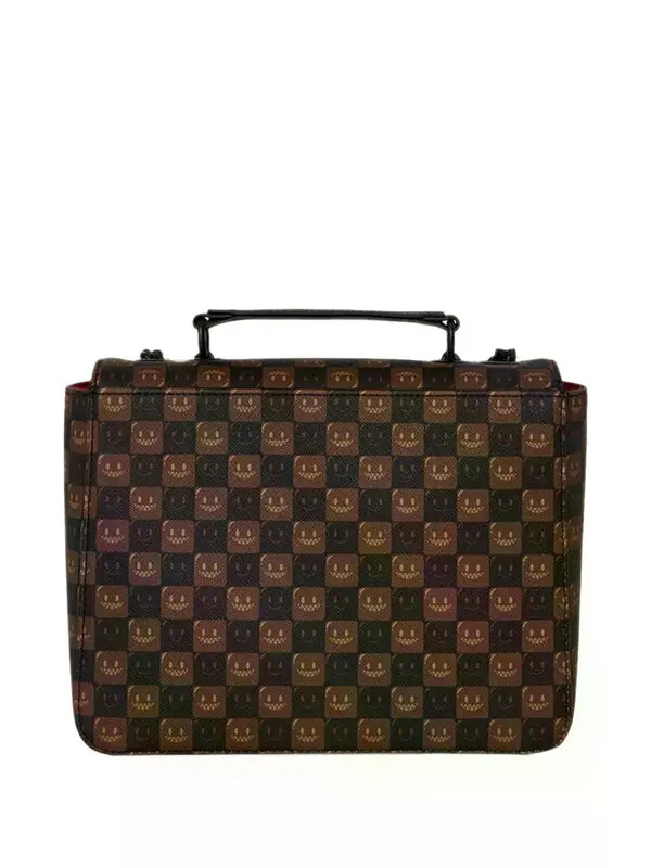 SPRAYGROUND Sharks In Paris Check-pattern Shark-mouth Shoulder Bag