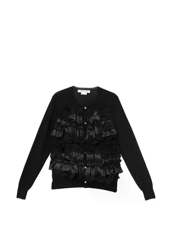 Comme Des Garçons Ruffled Button-up Cardigan