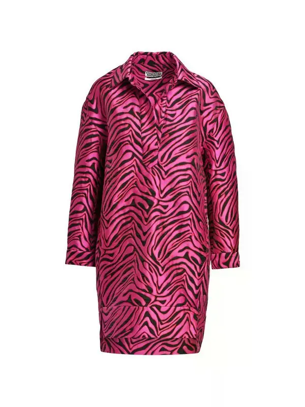 Essentiel Antwerp Keziah Zebra-print Shift Mini Dress