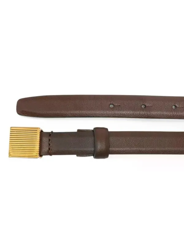 Alberta Ferretti Engraved Square-buckle Belt