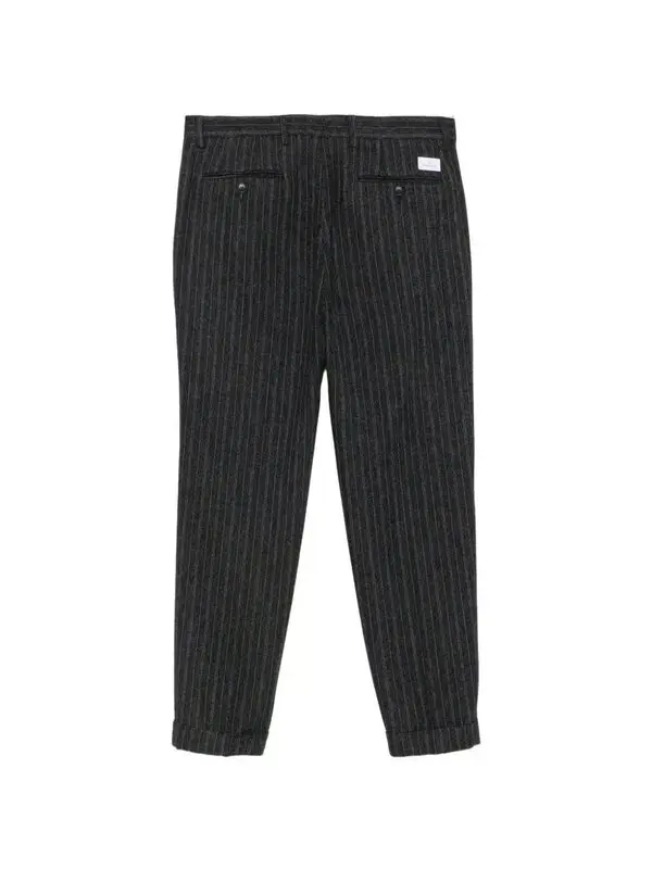 MANUEL RITZ Londra Pinstripe-pattern Pleated Trousers