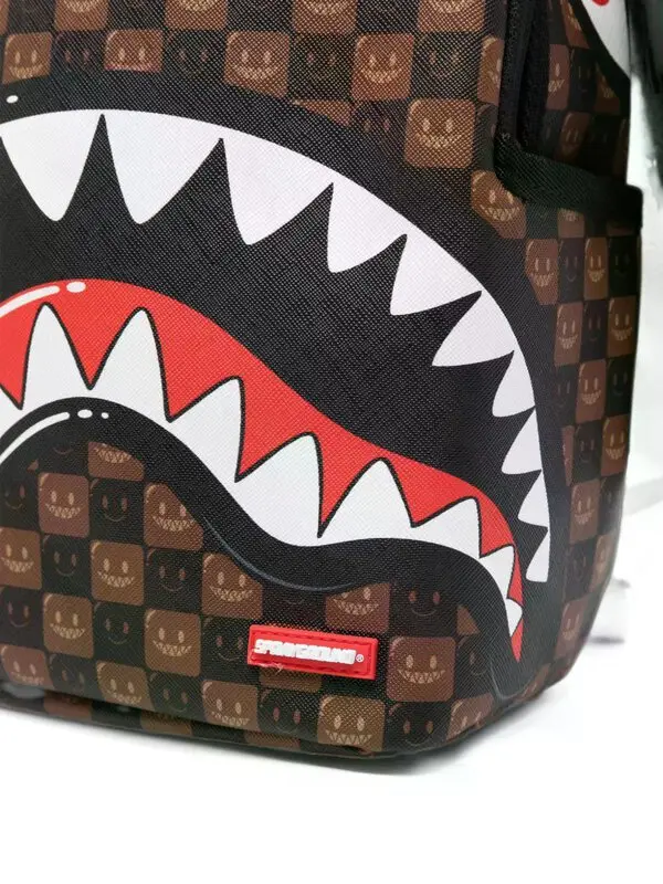 SPRAYGROUND Check-pattern Shark Mouth Backpack