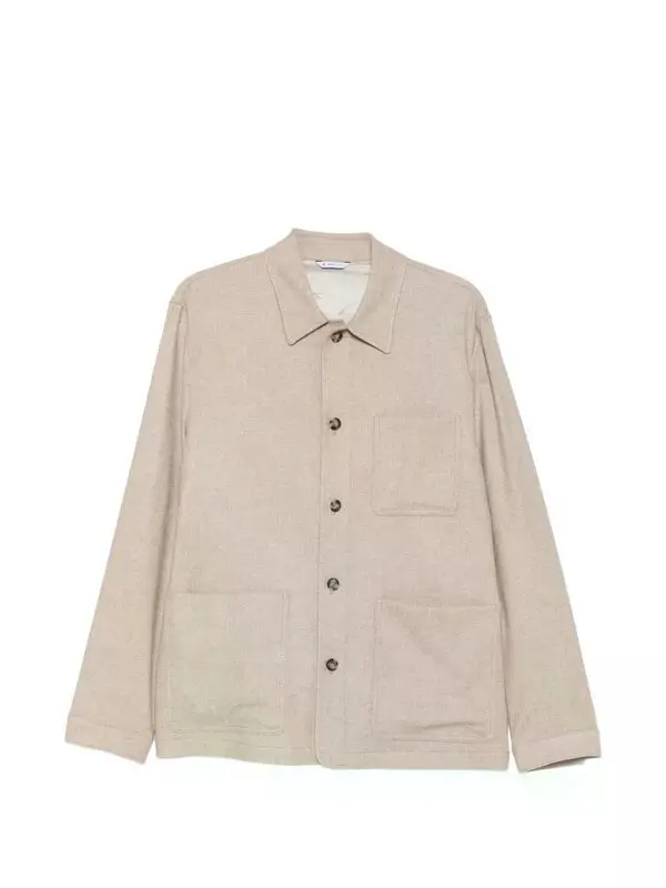 MANUEL RITZ Wool-blend Twill Shirt Jacket