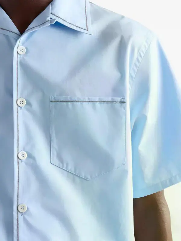 Prada Short-sleeved Cotton Shirt