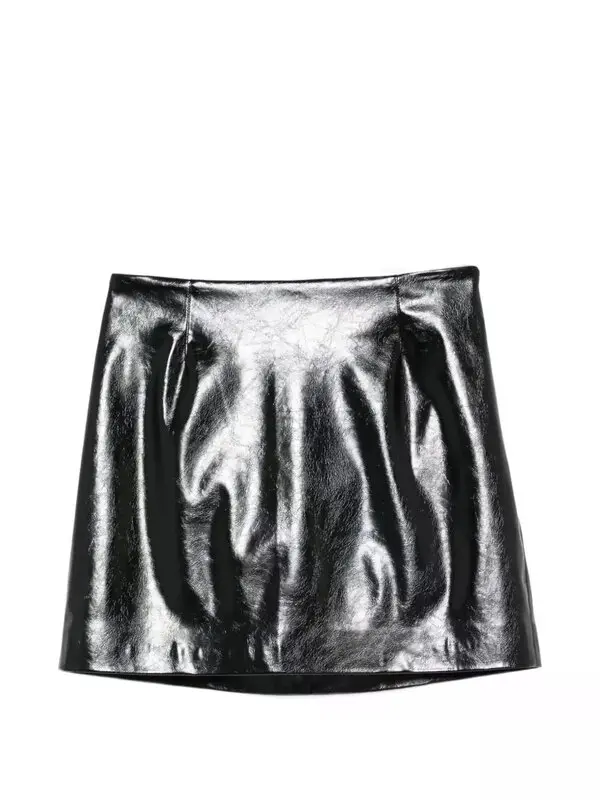 MANUEL RITZ Crinkled-finish Mini Skirt