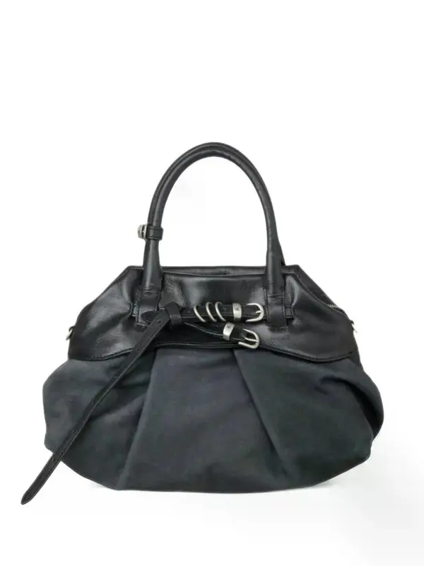 MARGESHERWOOD Buckled Layered Leather Tote Bag