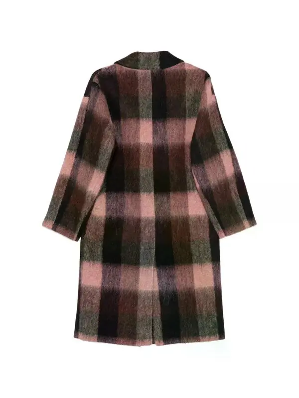 MANUEL RITZ Check-pattern Buttoned Coat