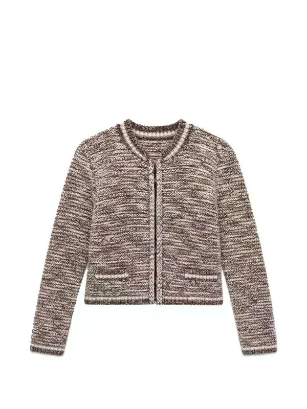 IRO PARIS Dunmore Marl-knit Jacket - Brown