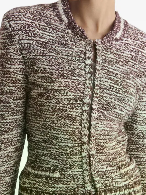 IRO PARIS Dunmore Marl-knit Jacket - Brown