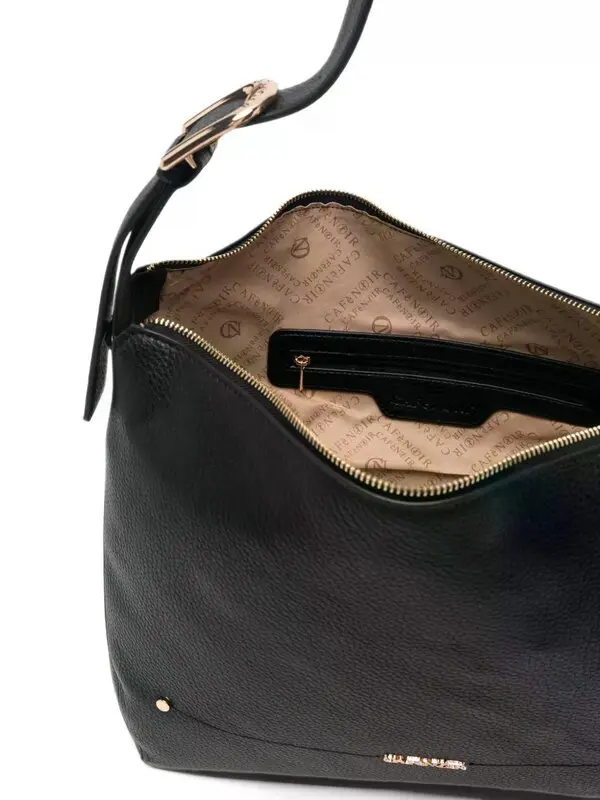 CAFÈNOIR Logo-plaque Pebbled Shoulder Bag
