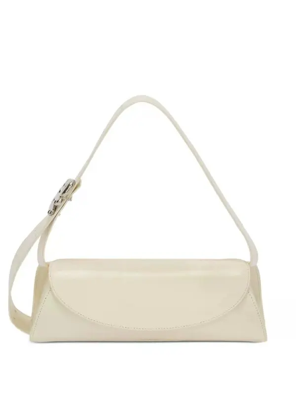 JIL SANDER Small Cannolo Zodiac-buckle Shoulder Bag - Neutrals