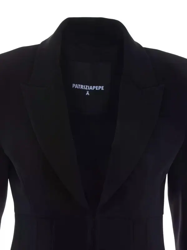 Patrizia Pepe Peak-lapel Corset-waist Blazer