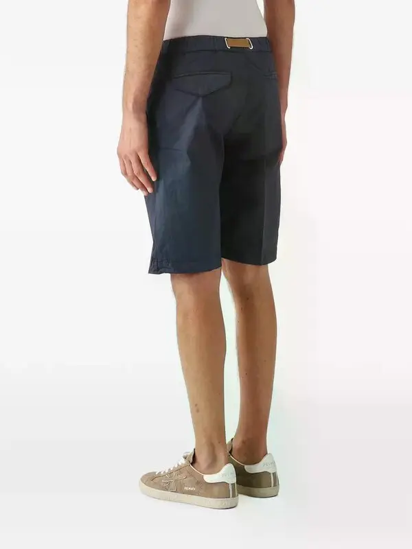WHITE SAND Belted Elasticated-waist Chino Shorts