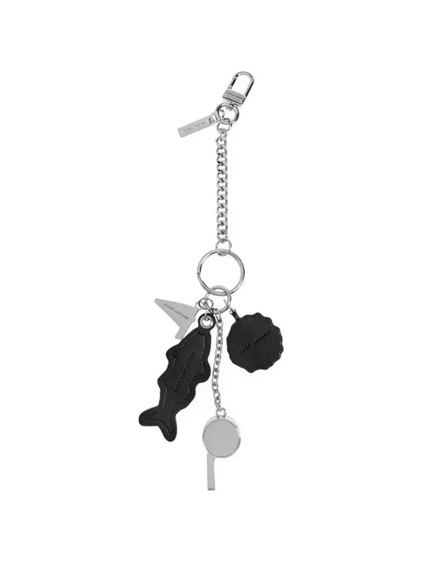 Marc Jacobs Camp Whistle Cluster Bag Charm - Silver