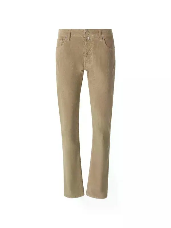 JACOB COHЁN Corduroy-effect Straight-leg Trousers