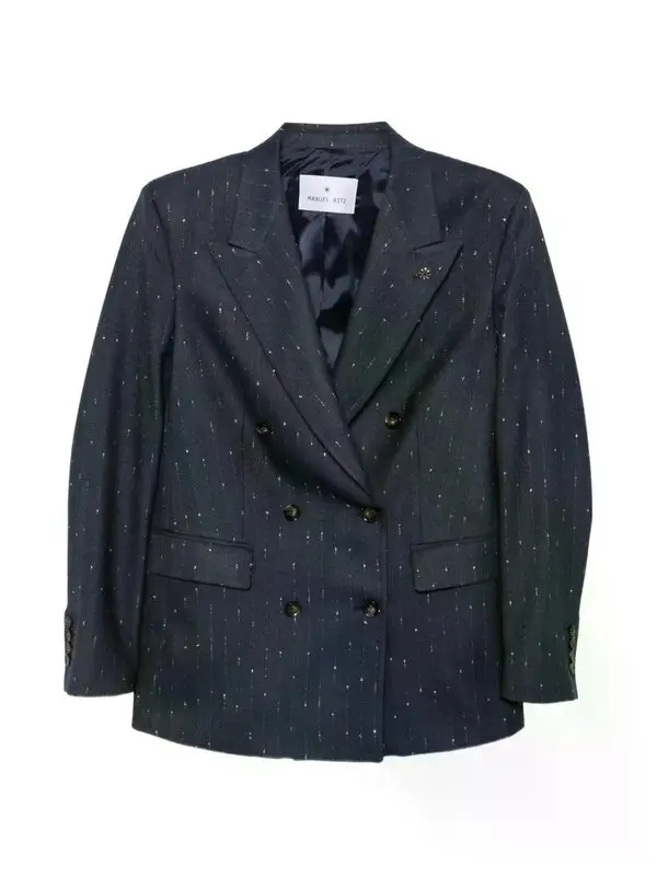 MANUEL RITZ Pinstripe Double-breasted Jacket