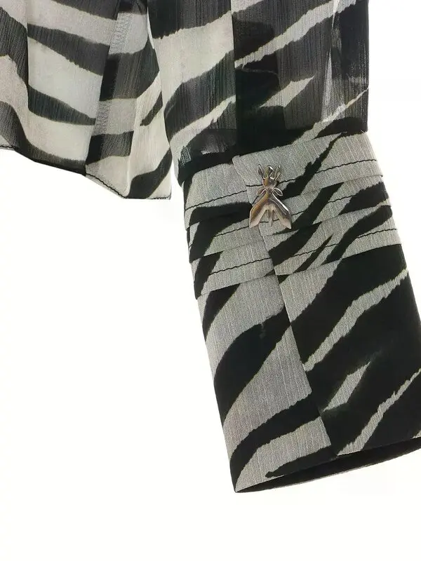 Patrizia Pepe Zebra-print Semi-sheer Shirt