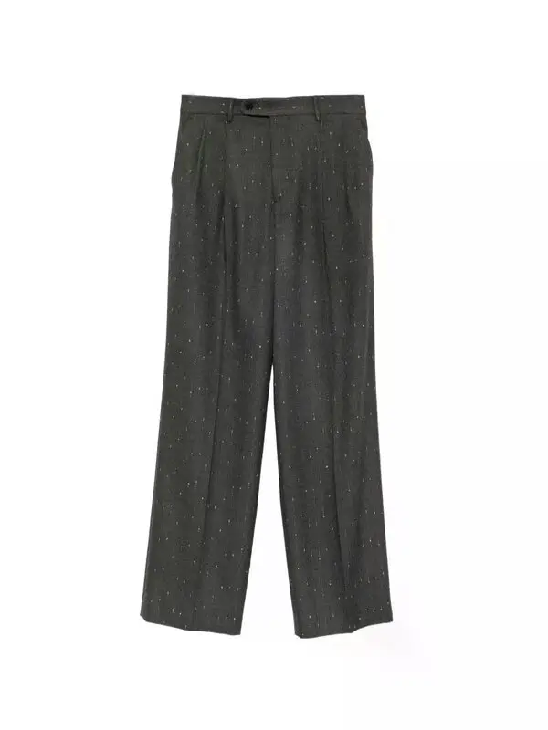 MANUEL RITZ Pinstriped Pleated Trousers