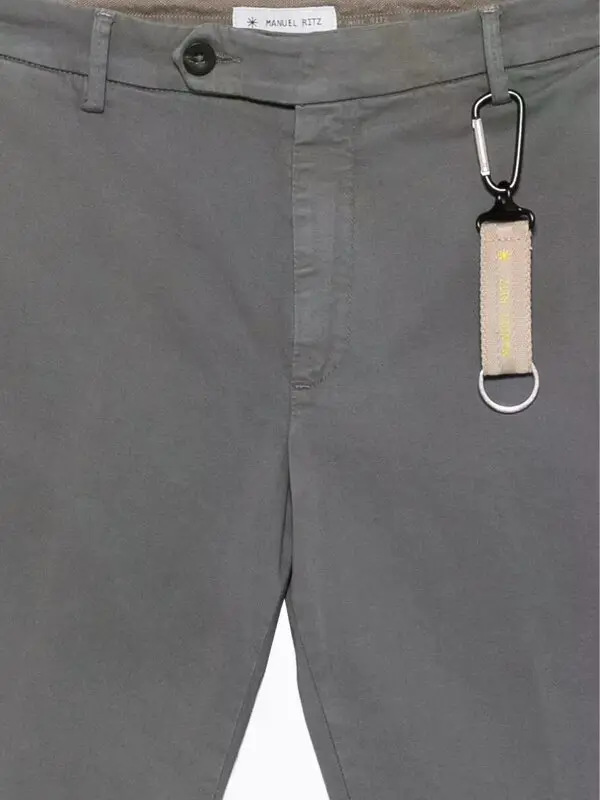 MANUEL RITZ Milano Slim-fit Cotton-twill Trousers