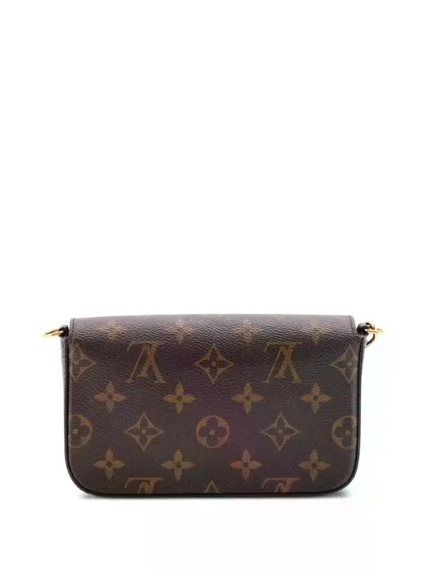 LOUIS VUITTON Felicie Strap & Go Handbag Monogram Canvas Crossbody Bag - Brown