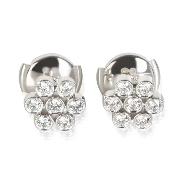 Tiffany & Co. Diamond Cluster Earrings - Platinum
