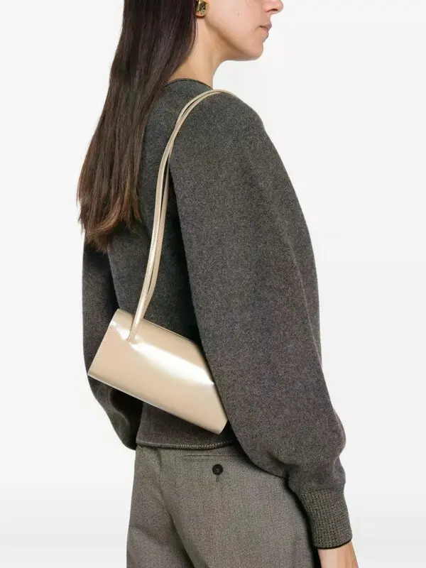 FANE Mini Mie Spazzolato Leather Shoulder Bag - Neutrals