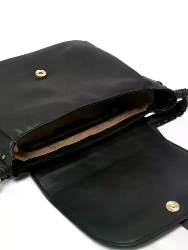 CAFÈNOIR Stud-embellished Braided-handle Shoulder Bag