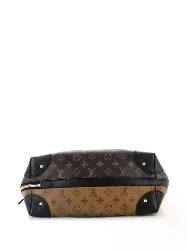 LOUIS VUITTON Triangle Softy Bag Reverse Monogram Canvas Hobo Bag