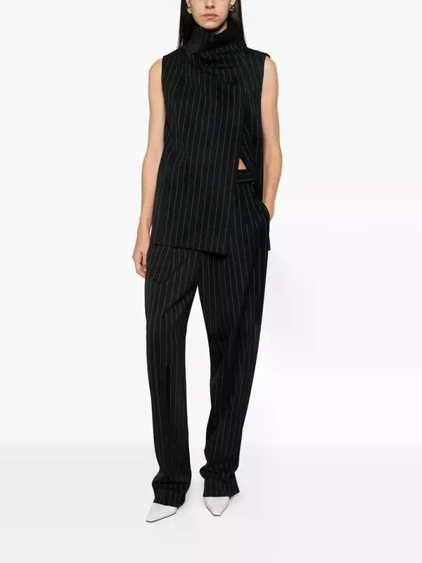 Sportmax Pinstripe-pattern Sleeveless Top