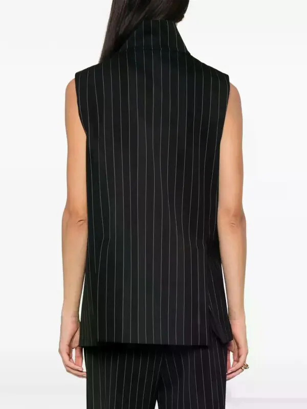 Sportmax Pinstripe-pattern Sleeveless Top