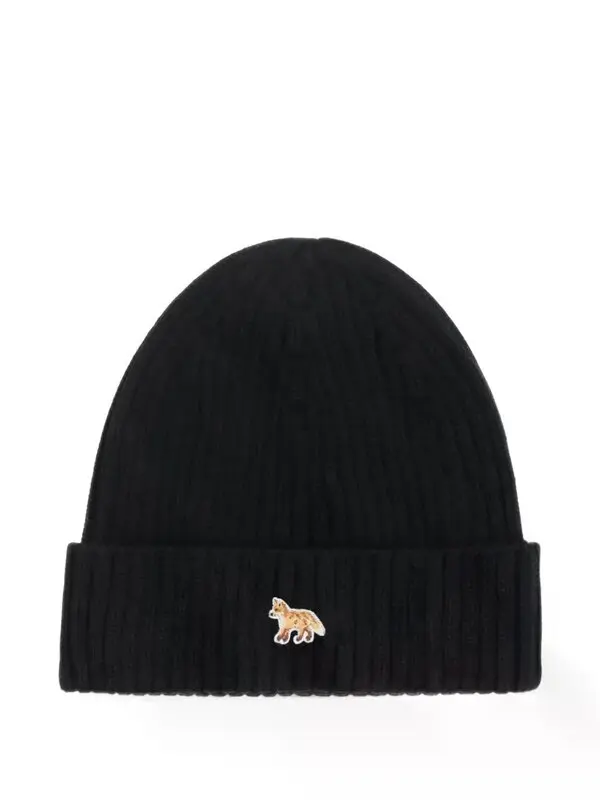 Maison Kitsuné Baby Fox Ribbed Beanie Hat