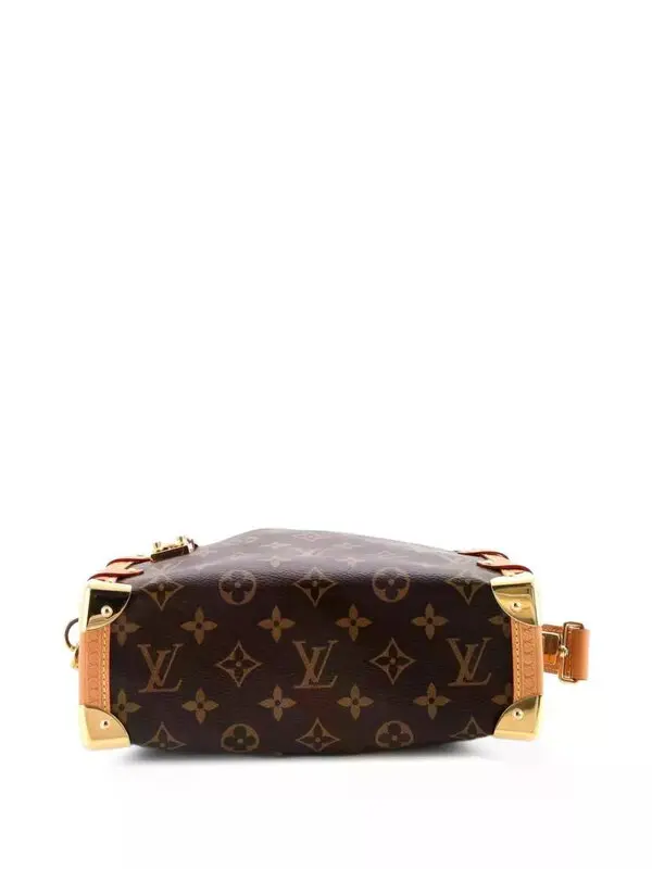LOUIS VUITTON Side Trunk Handbag Monogram Canvas Mm Satchel