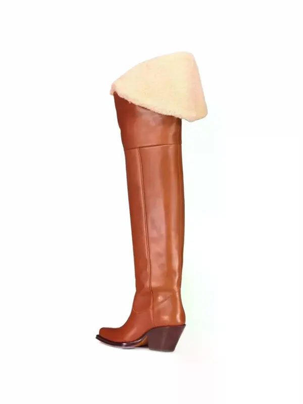 Chloé Azelan Thigh-high Boots - Brown