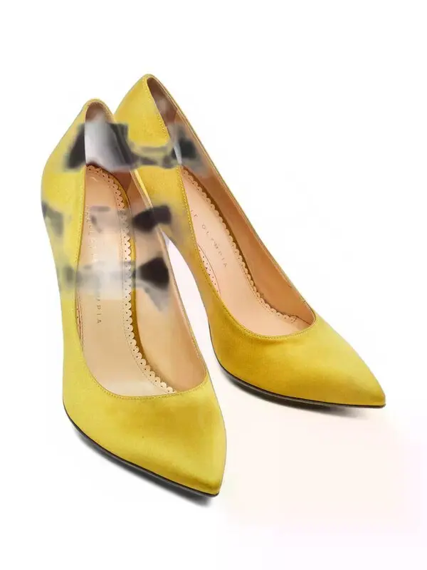 CHARLOTTE OLYMPIA Pointed-toe Glitter-embellished Heeled Pumps