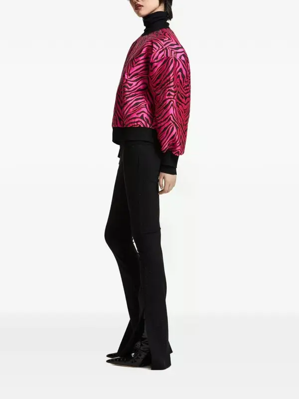 Essentiel Antwerp Klient Zebra-jacquard Sweatshirt