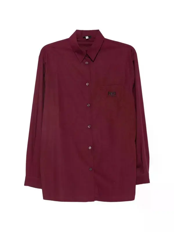 Dolce & Gabbana 2000s Logo-embroidered Pocket Shirt