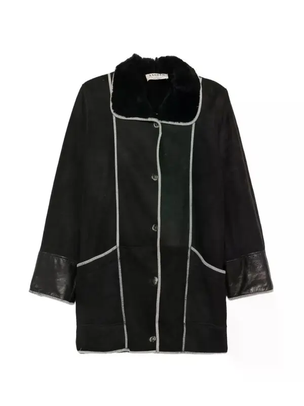 A.N.G.E.L.O. VINTAGE CULT 1980s Contrast-trim Shearling Coat