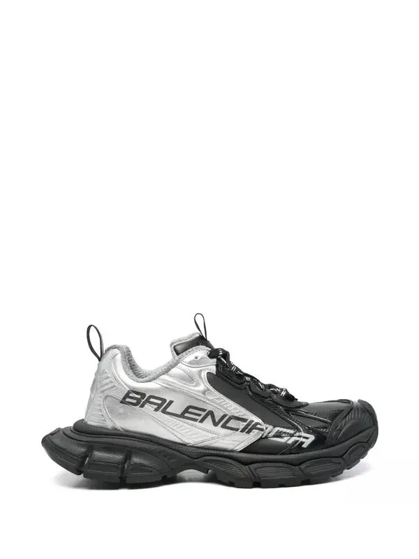 Balenciaga 3xl Metallic-effect Panelled Sneakers - Black