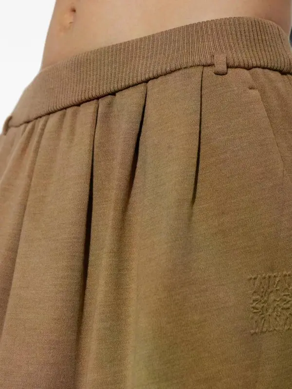 Max Mara Angizia Pleated Wool Maxi Skirt