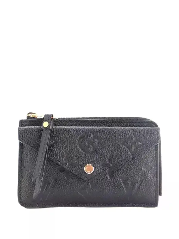 LOUIS VUITTON Recto Verso Monogram Empreinte Leather Card Holder - Black