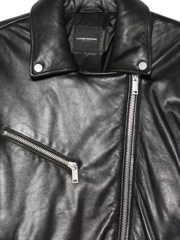 Costume National 2000s Biker Leather Jacket