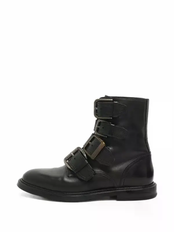 Dolce & Gabbana Michelangelo Buckle-strap Ankle Boots